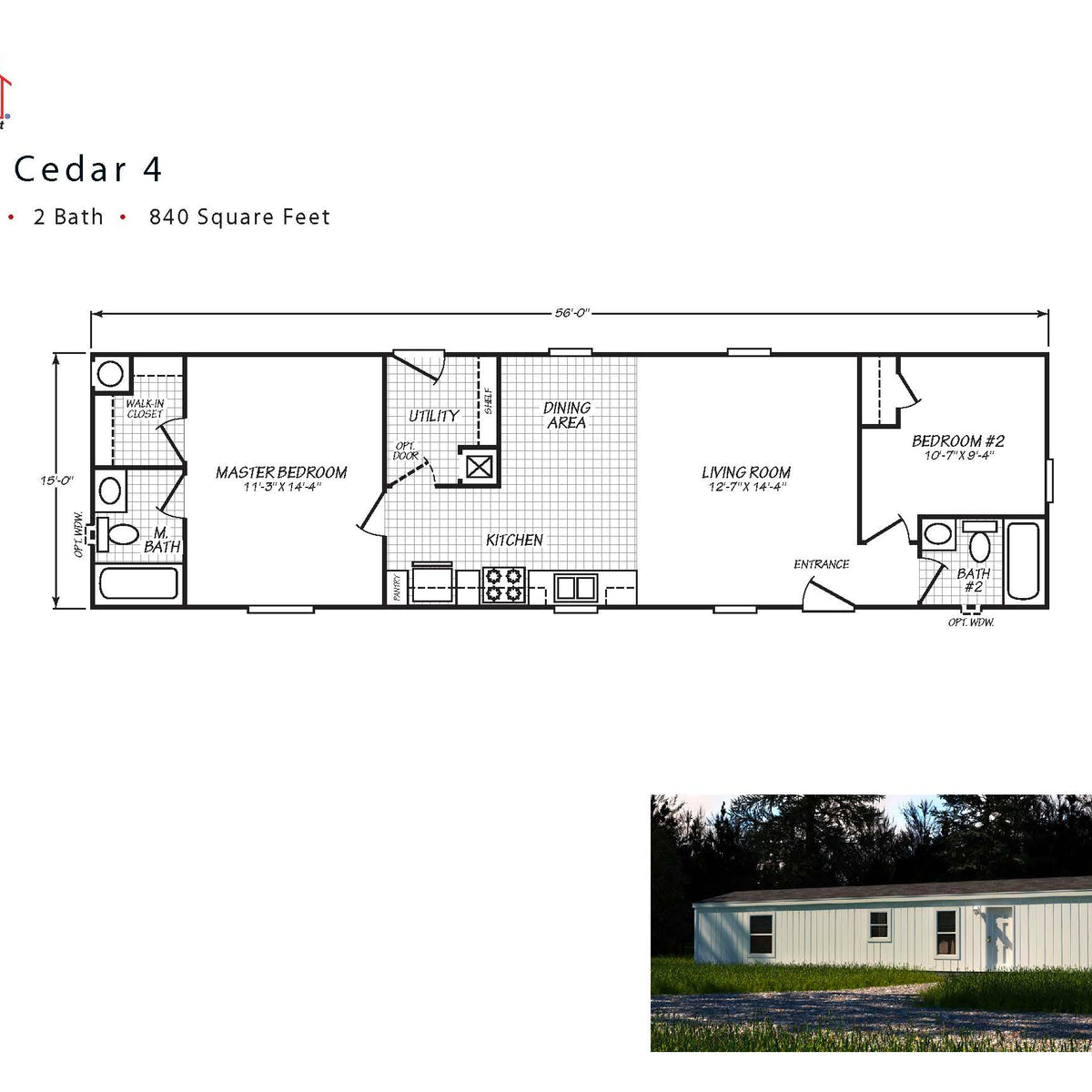 PACIFIC CEDAR 4 - 2BD X 2BA 840 SQFT – Pacific Homes