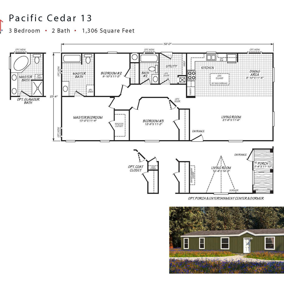 PACIFIC CEDAR 13- 3BD X 2BA 1,307 SQFT – Pacific Homes