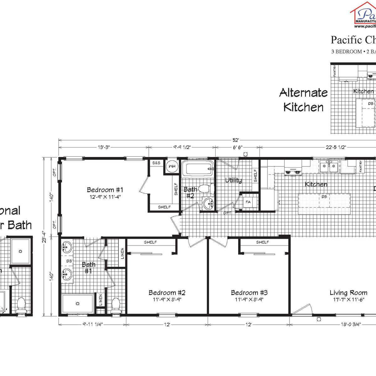 PACIFIC CHESTNUT 1 - 3BD X 2BA 1,213 SQFT – Pacific Homes