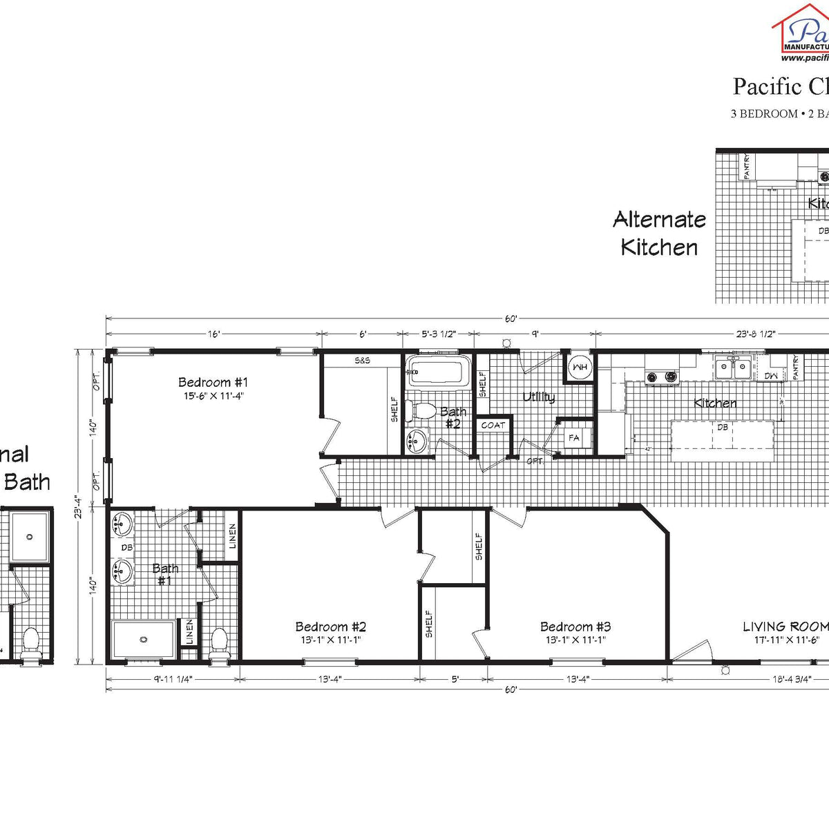 PACIFIC CHESTNUT 4 - 3BD X 2BA 1,400 SQFT – Pacific Homes