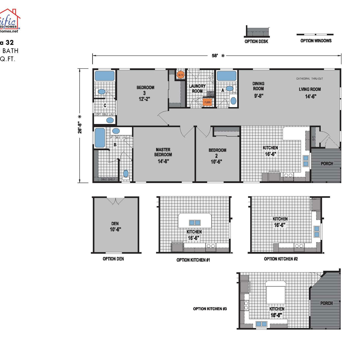 PACIFIC ATLANTA 32 - 3BD X 2BA 1,460 SQFT – Pacific Homes