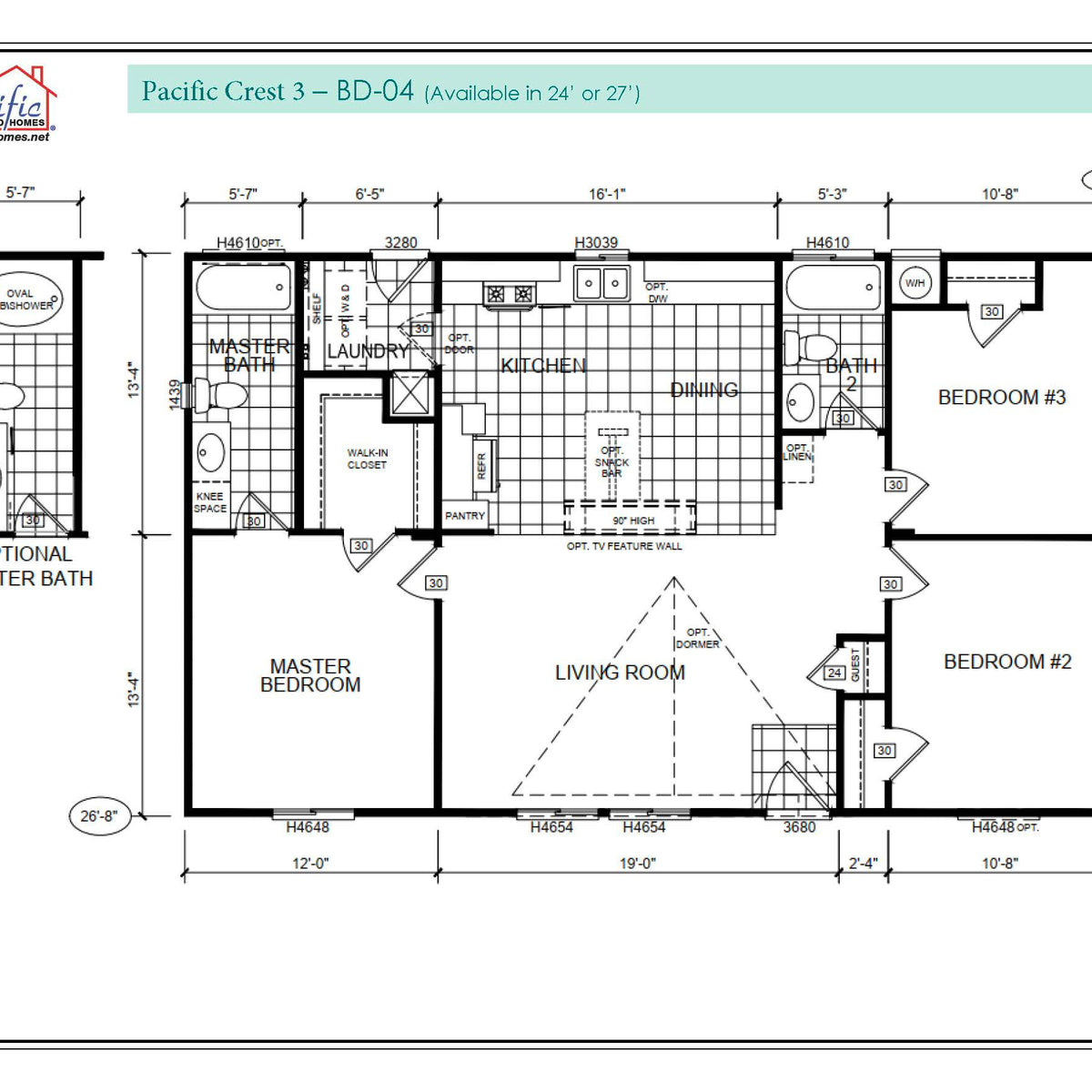PACIFIC CREST 3 - 3BD X 2BA 1,041 SQFT – Pacific Homes