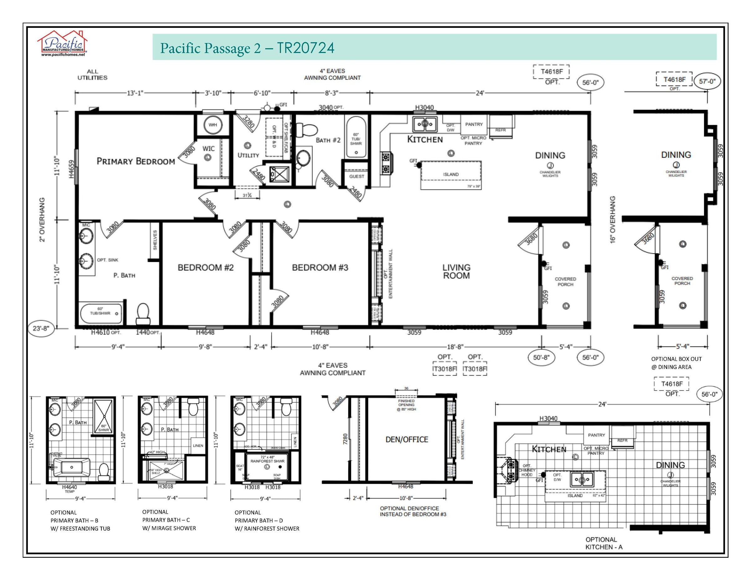 3 Bedroom + – Pacific Homes