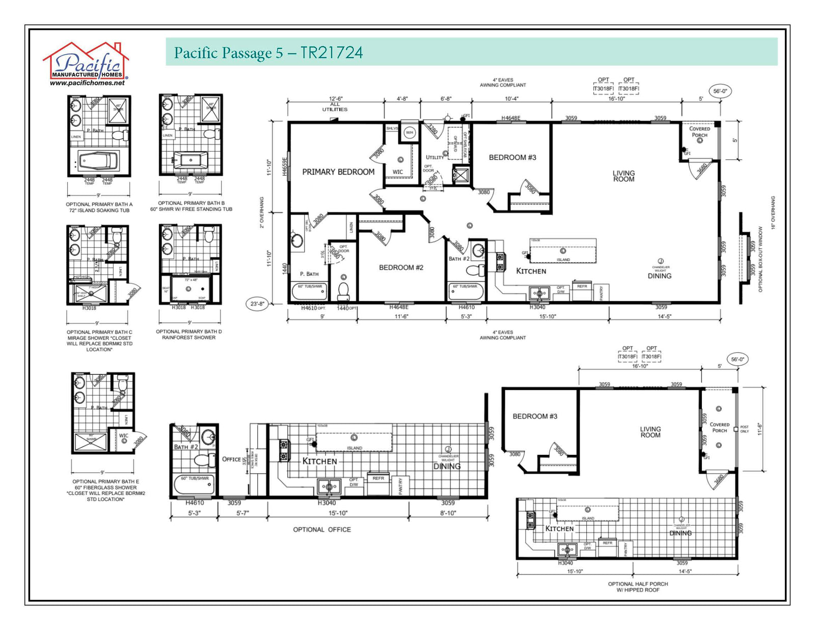 3 Bedroom + – Pacific Homes