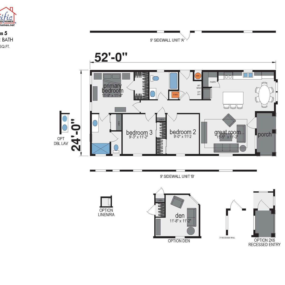 PACIFIC VEGAS 5 - 3BD X 2BA 1,187 SQFT – Pacific Homes