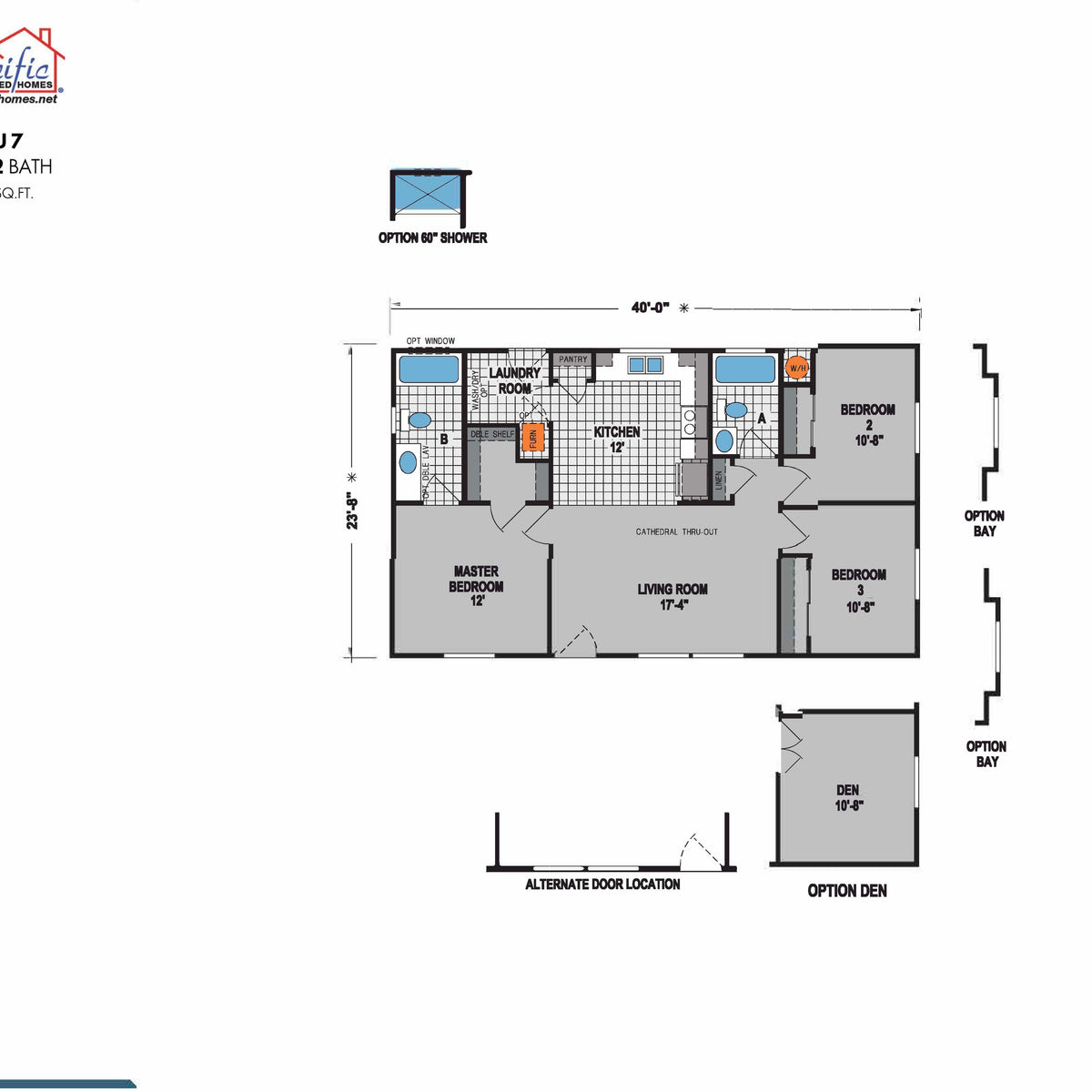 PACIFIC ADU 7 - 3BD X 2BA 946 SQFT – Pacific Homes